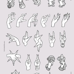 368 Witch Hands and Mystical Artifacts Clipart, SVG Bundle Hands Ready ...