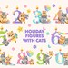 Cats and Numbers. Cats Baby Shower, Clipart Happy Birthday. Daughter ...