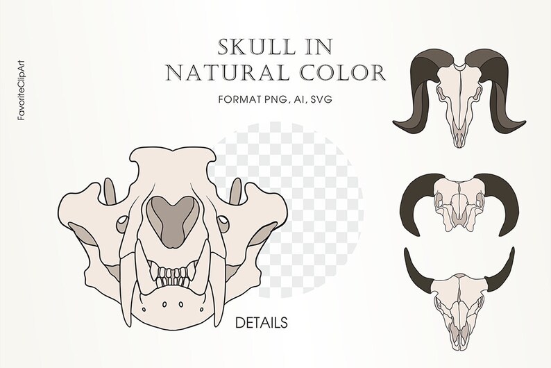 Collection of 81 Skull Cliparts. Skulls Silhouettes Tattoo | Etsy