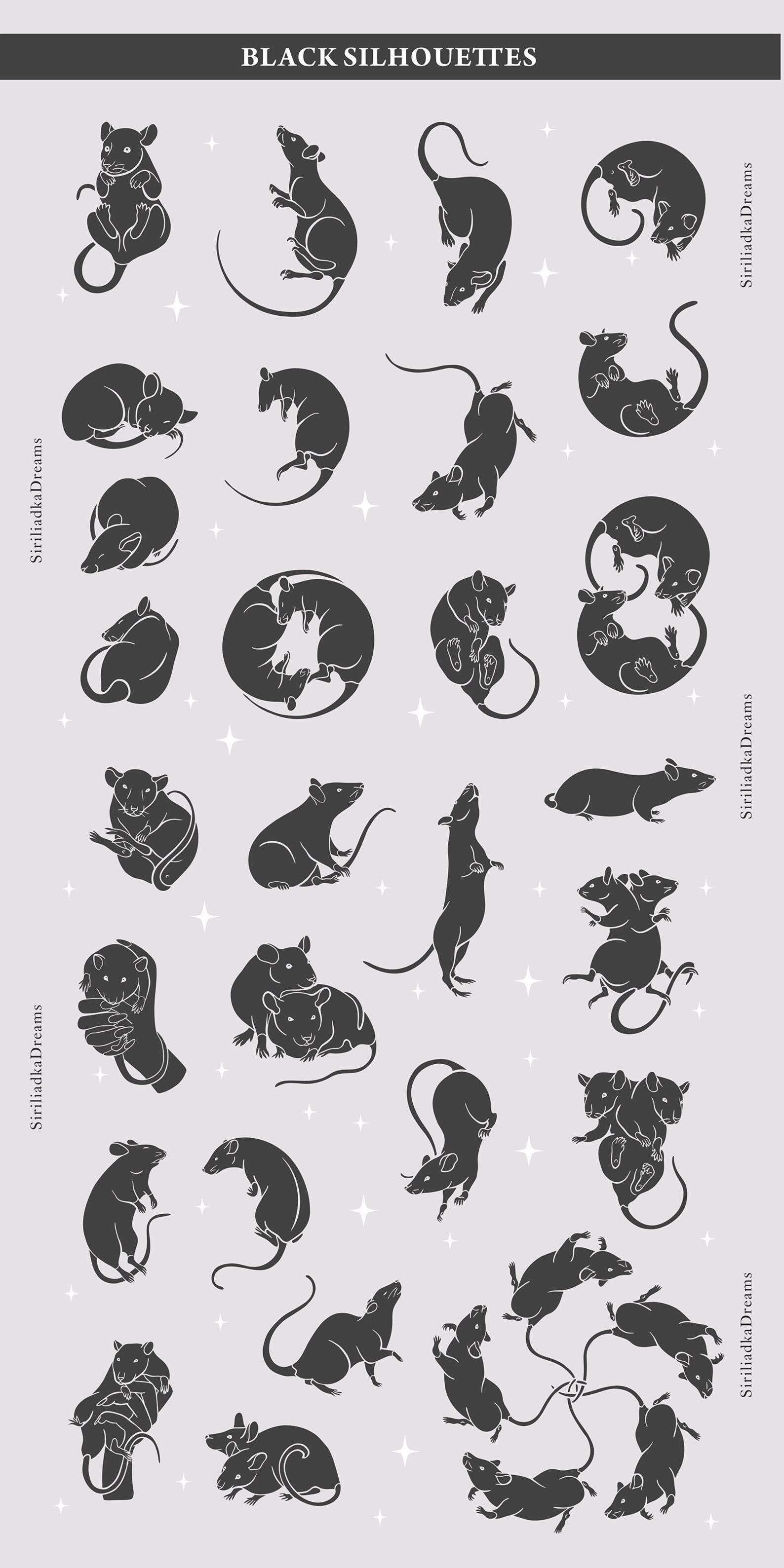 307 Rats and Mice Svg Bundles for Cutting Clipart. Pets - Etsy