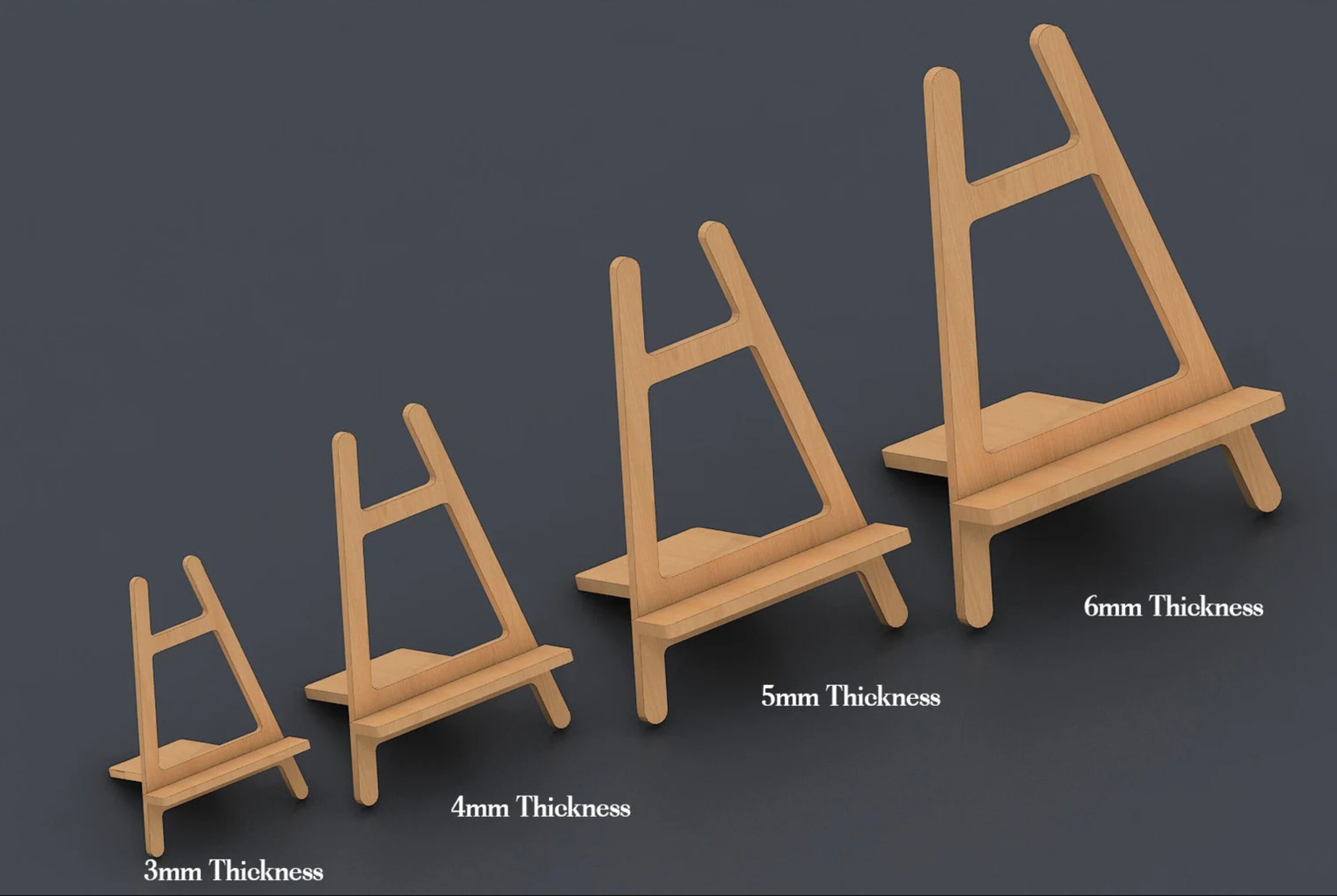Laser Cut Easel Holder 4 Size - Etsy