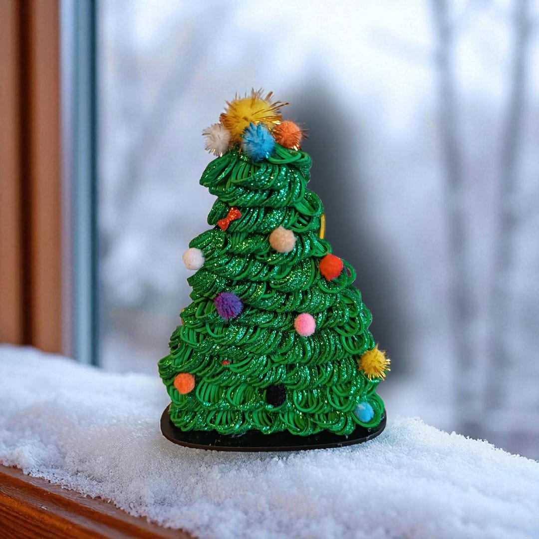 Handmade Beaded Christmas Tree Decoration: EVA Foam Holiday Decor ...