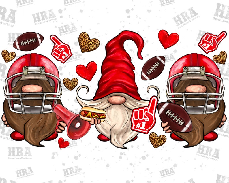 Western American Football Gnome Png Sublimation Design Sports - Etsy