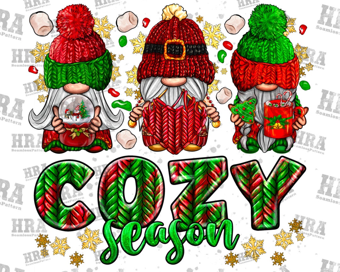 Cozy Season Gnomies Png Sublimation Design, Merry Christmas Clipart ...
