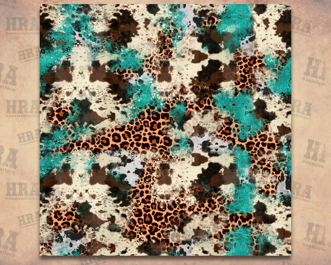 Cowhide Seamless Pattern Png Sublimation Design Bundle - Etsy