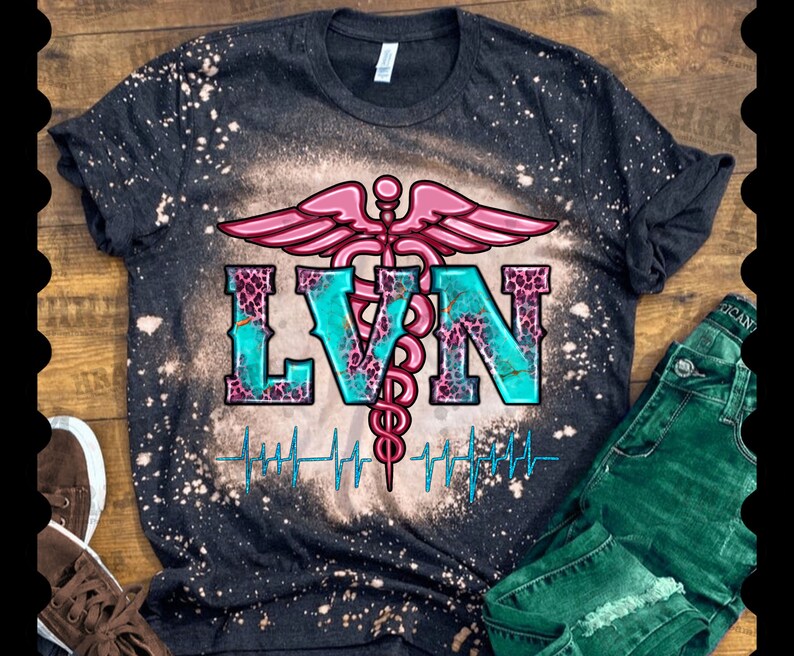 LVN Licensed Vocational Nurse Png Sublimation Design,leopard Nurse Png ...