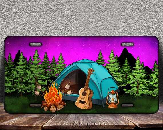 Camping License Plate Png Sublimation Design Camp License - Etsy
