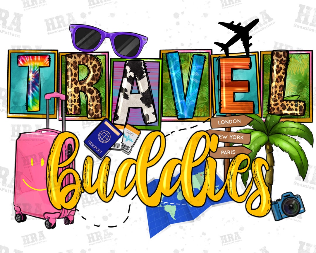 Travel Buddies Png Sublimation Design Download, Summer Vibes Png, Vacation Png, Hello Summer Png ...