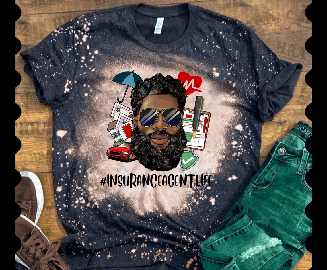 Black Man Insurance Agent Life Png Sublimation Design Afro - Etsy