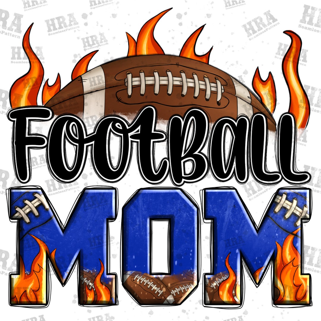 American Football Mom Royal Blue Png, Sport Mom Png, American Football ...