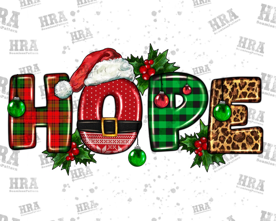 Christmas Hope Png Sublimation Design, Christmas Png, Happy Christmas ...