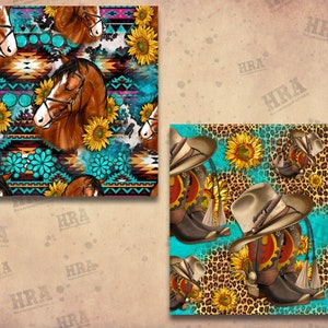 Rodeo Seamless Pattern Png Sublimation Design Bundle, Western Rodeo ...