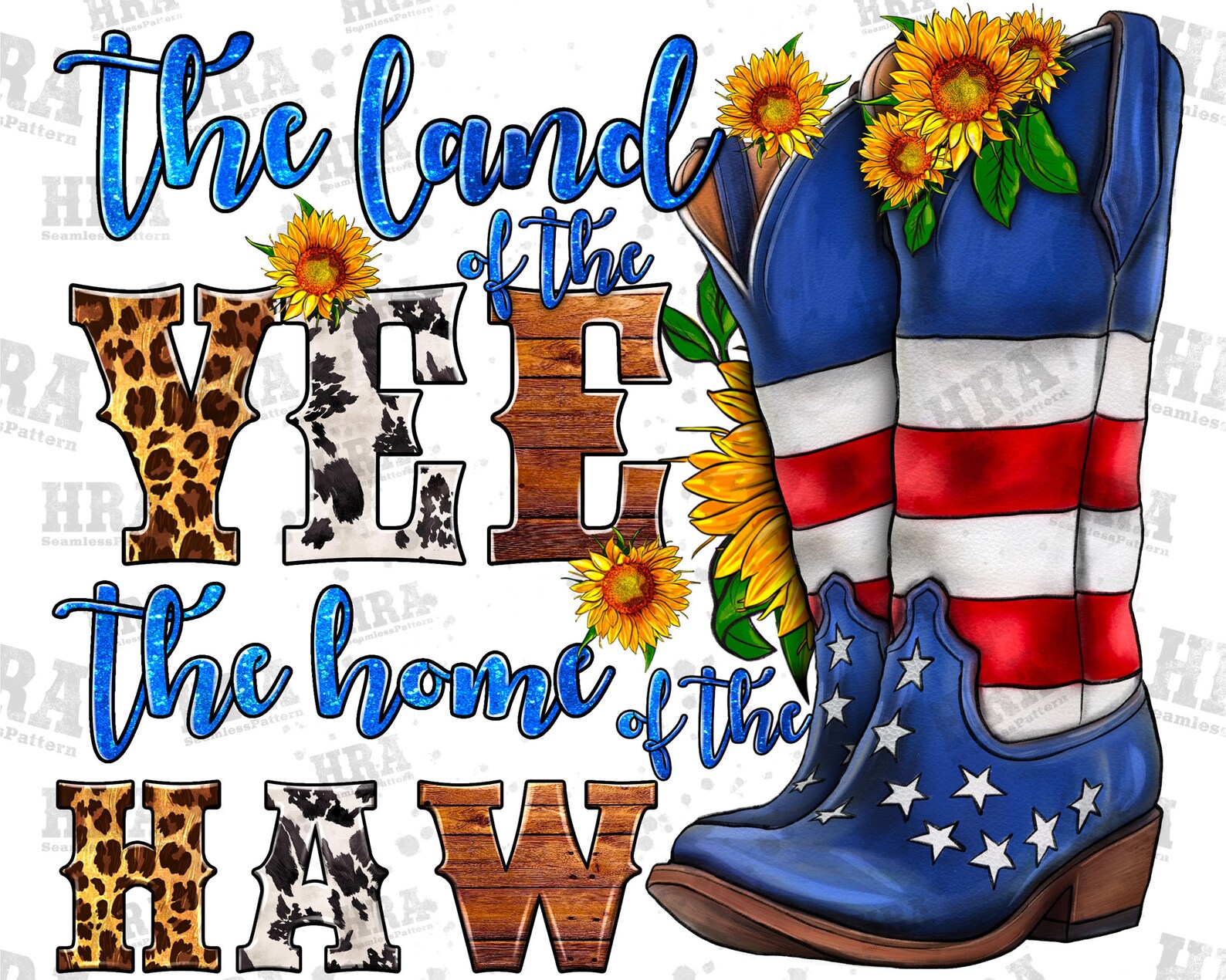 Western the Land of the Yee the Home of the Haw Png - Etsy