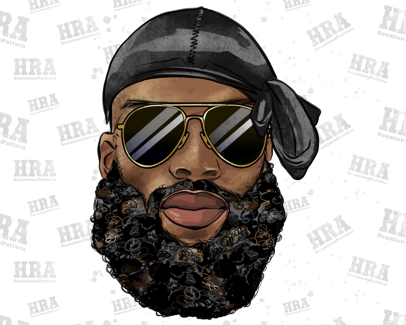 Afro Man With Durag Png Sublimation Design Afro Man Png Afro - Etsy