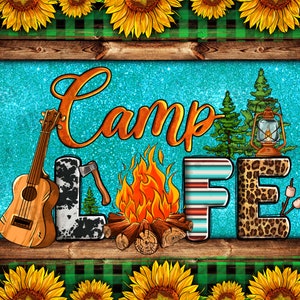 Western Camp Life Tumbler Png Sublimation Design, Camp Life With ...