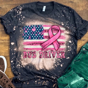 Bus Driver American Cancer Flag Png, American Png, Cancer Awareness Png ...