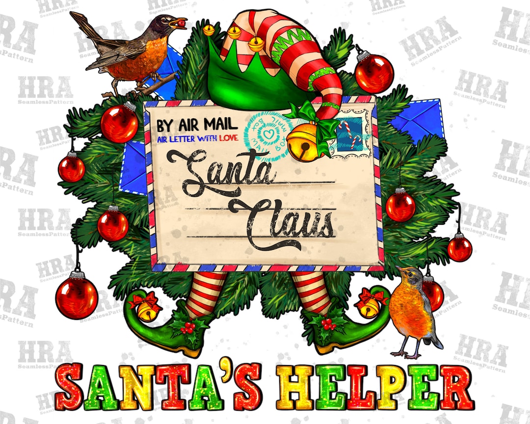 Santa's Helper Png Sublimation Design, Merry Christmas Png, Happy ...