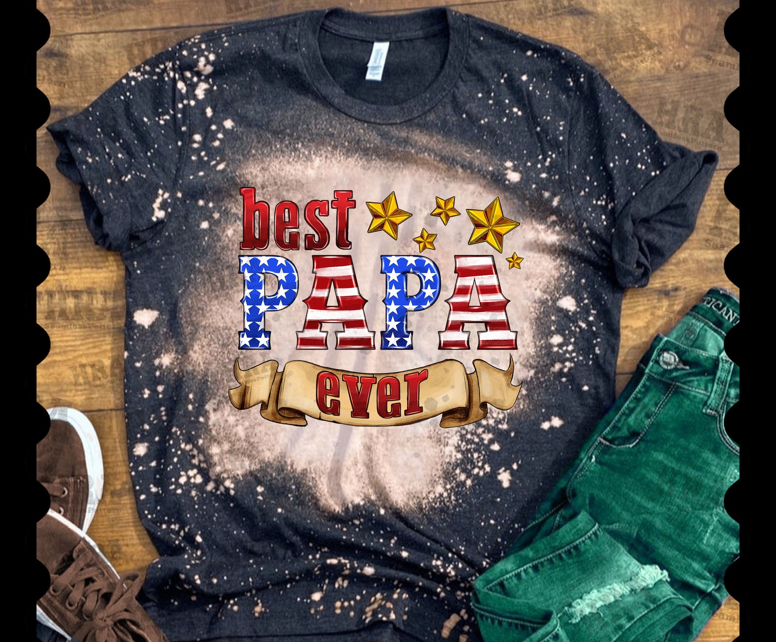 American Flag Best Papa Ever Png Sublimation Design Papa Png - Etsy