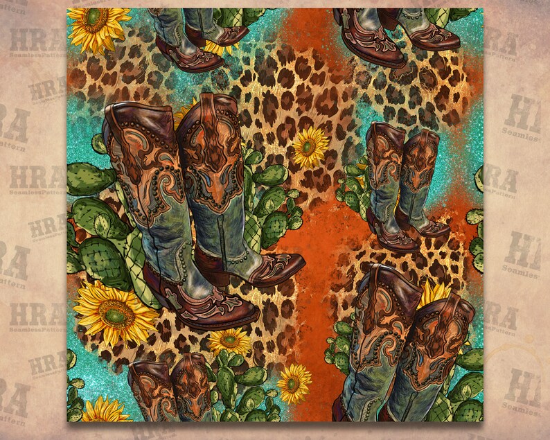 Rodeo Seamless Pattern Png Sublimation Design Bundle Western - Etsy