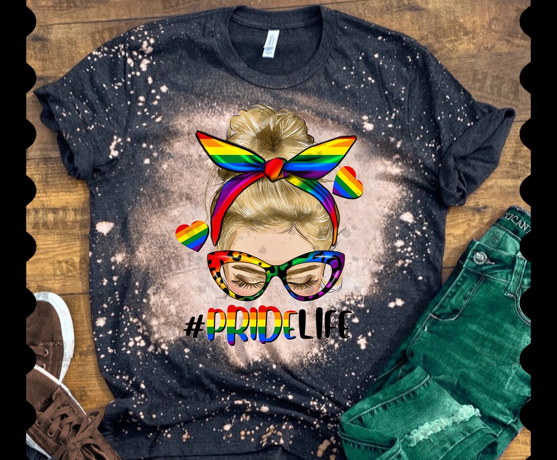 Blonde Messy Bun Pride Life Png Sublimation Design Messy Bun - Etsy