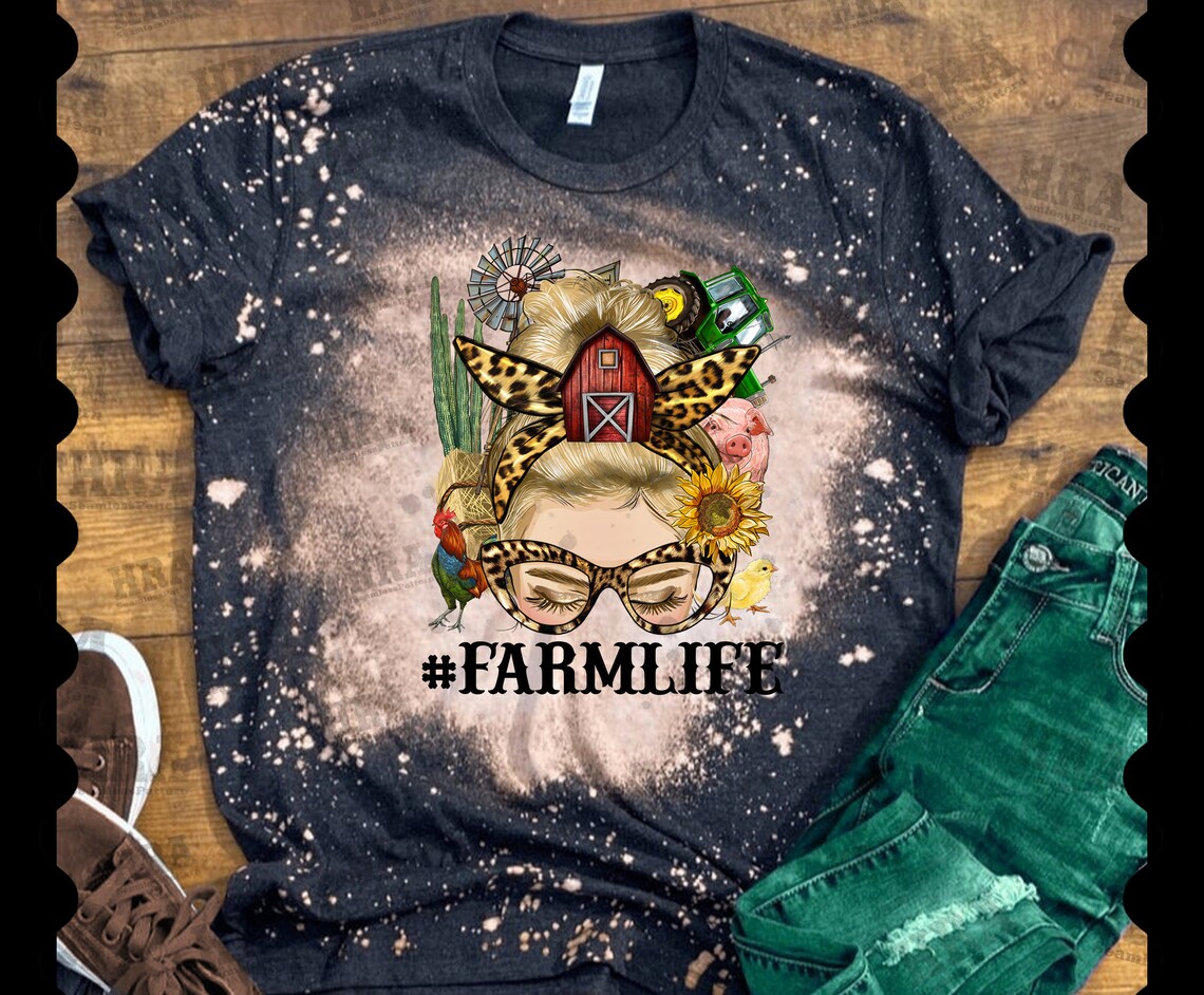 Blonde Messy Bun Farm Life Png Sublimation Design Messy Bun - Etsy