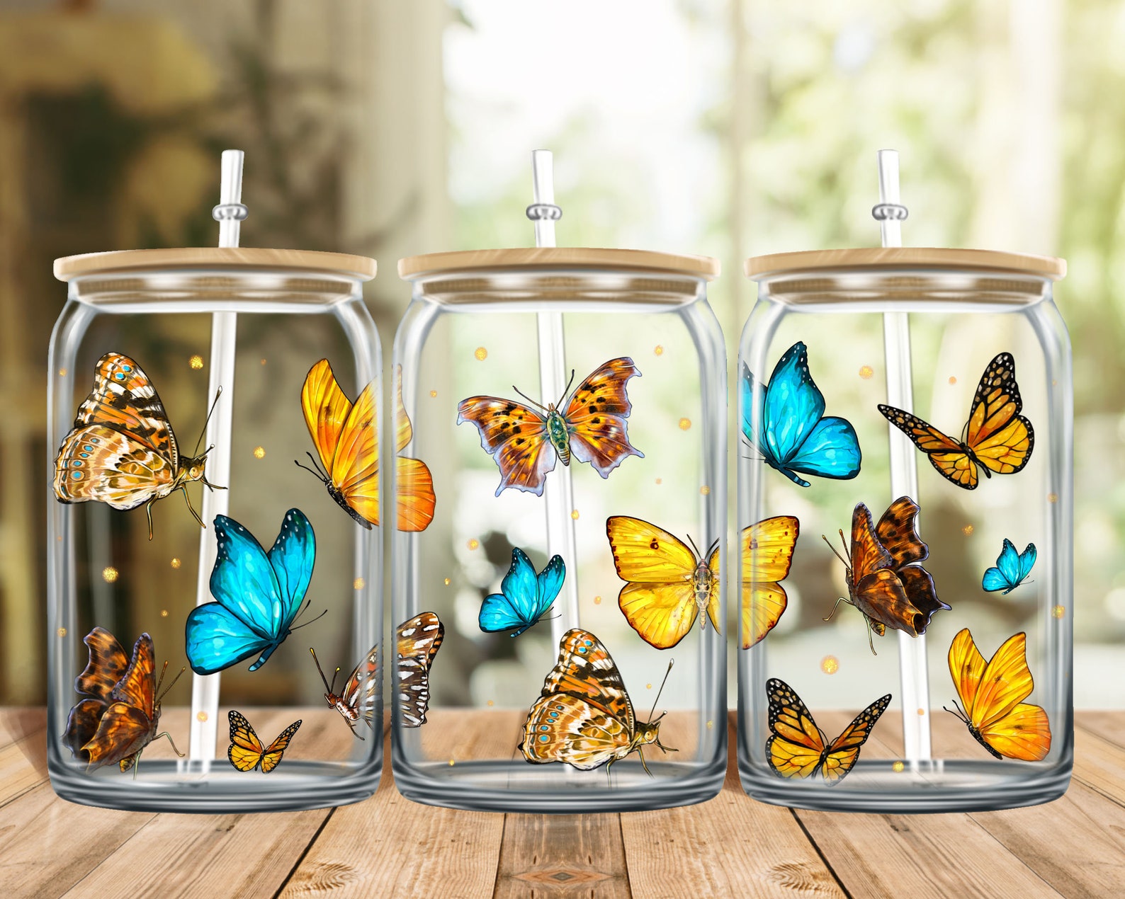 Butterflies Libbey Cup Png Sublimation Design 16oz Libbey Cup - Etsy Canada