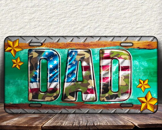 Western Dad License Plate Png Sublimation Design Camouflage - Etsy