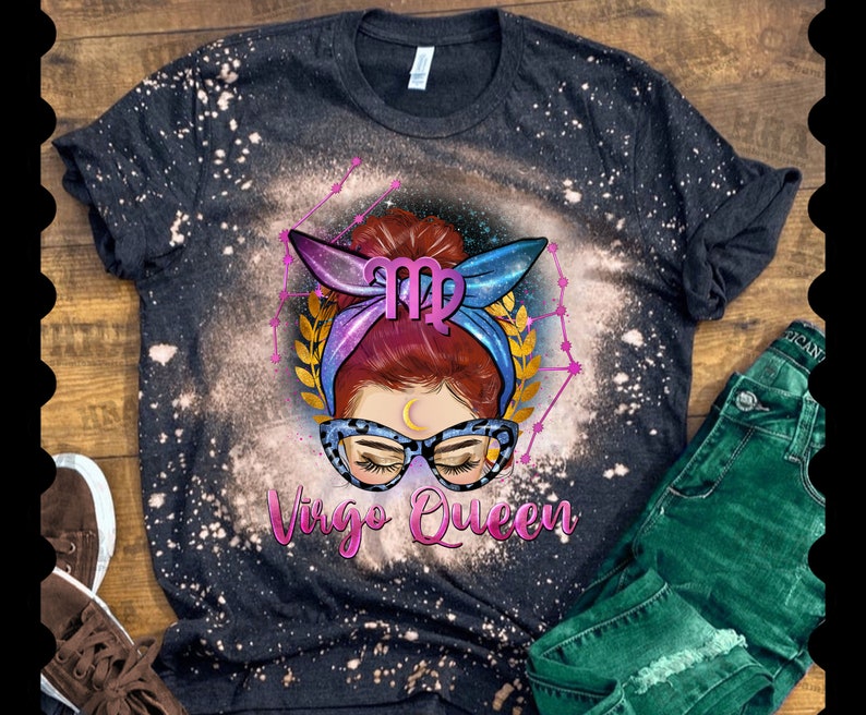 Redhead Messy Bun Virgo Queen Png Sublimation Design Redhead - Etsy