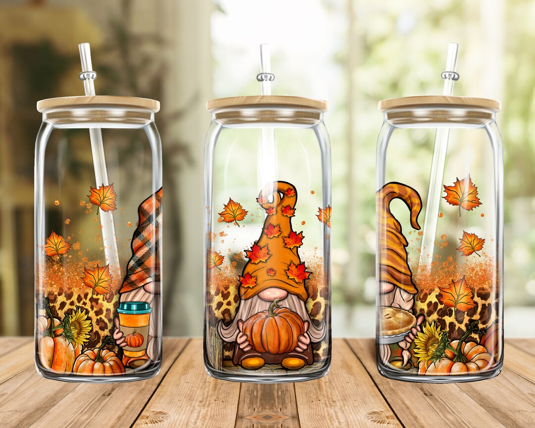 Western Fall Gnomes Libbey Cup Png Sublimation Design,16oz Libbey Cup ...