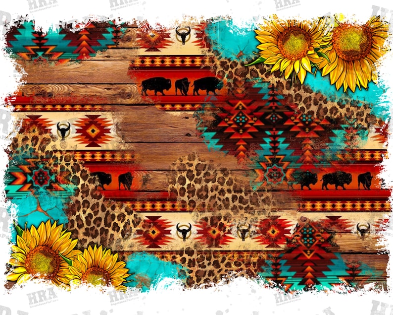 Aztec and Leopard Background Png Sublimation Design - Etsy Denmark