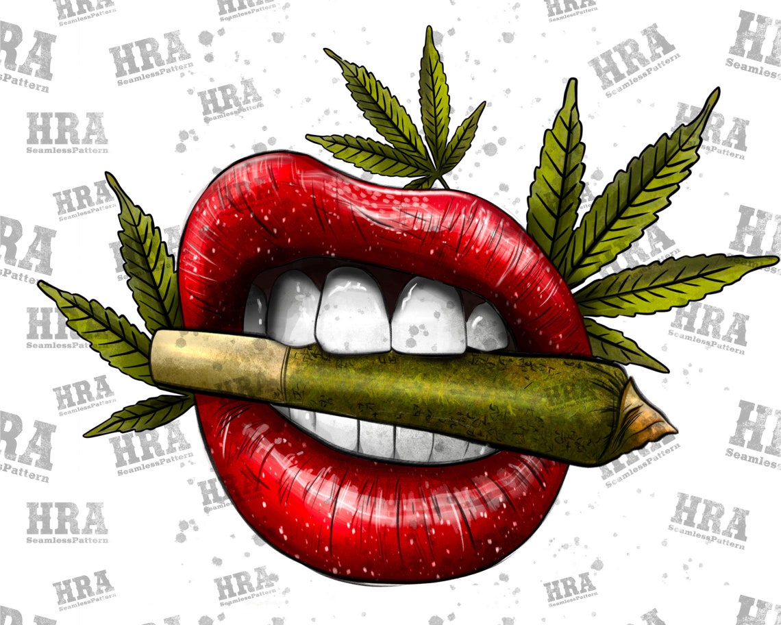 Lips Marijuana Weed Png Sublimation Design Hand Drawn Lips - Etsy