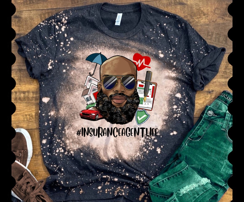 Bald Black Man Insurance Agent Life Png Sublimation Design - Etsy