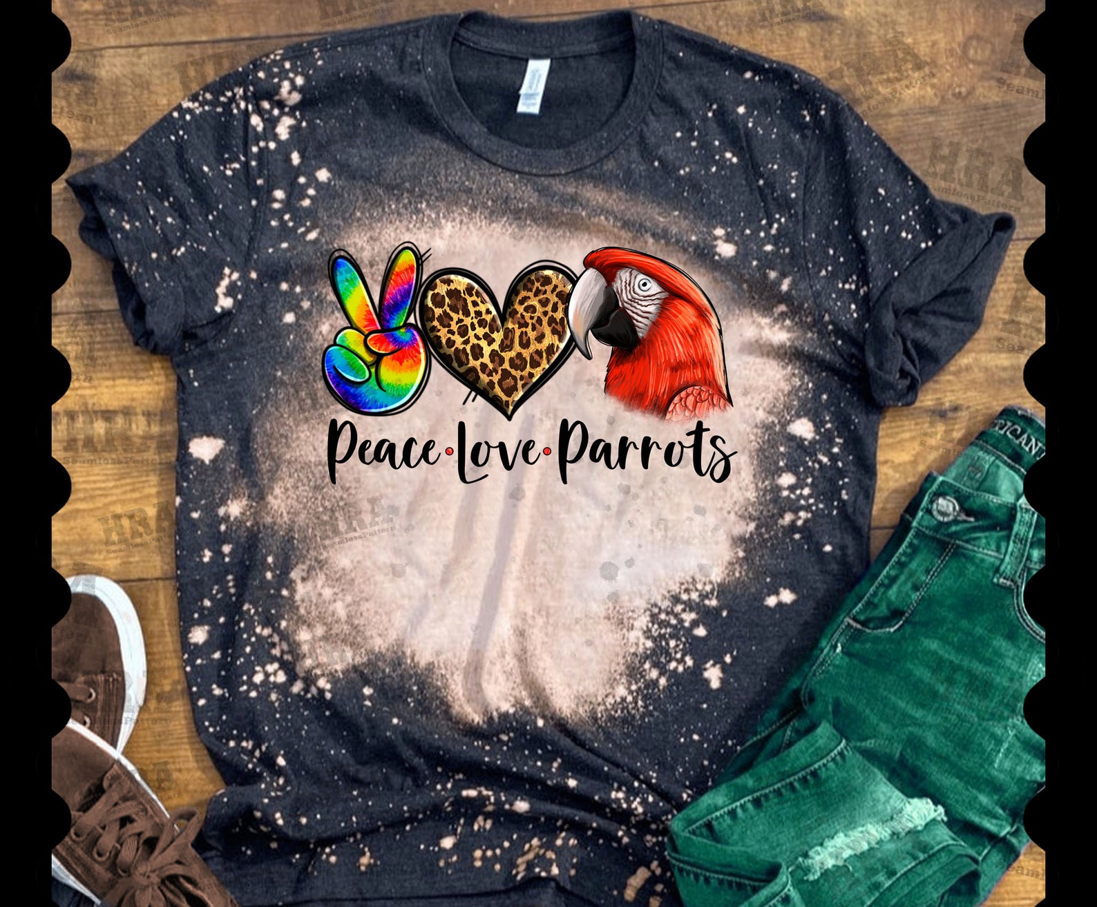 Peace Love Parrots Png Sublimation Design, Hand Drawn Parrots Png, Hand ...
