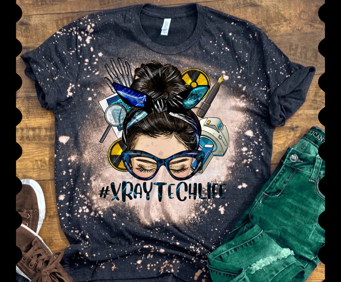 Messy Bun X Ray Tech Life Png Sublimation Design X Ray Tech - Etsy