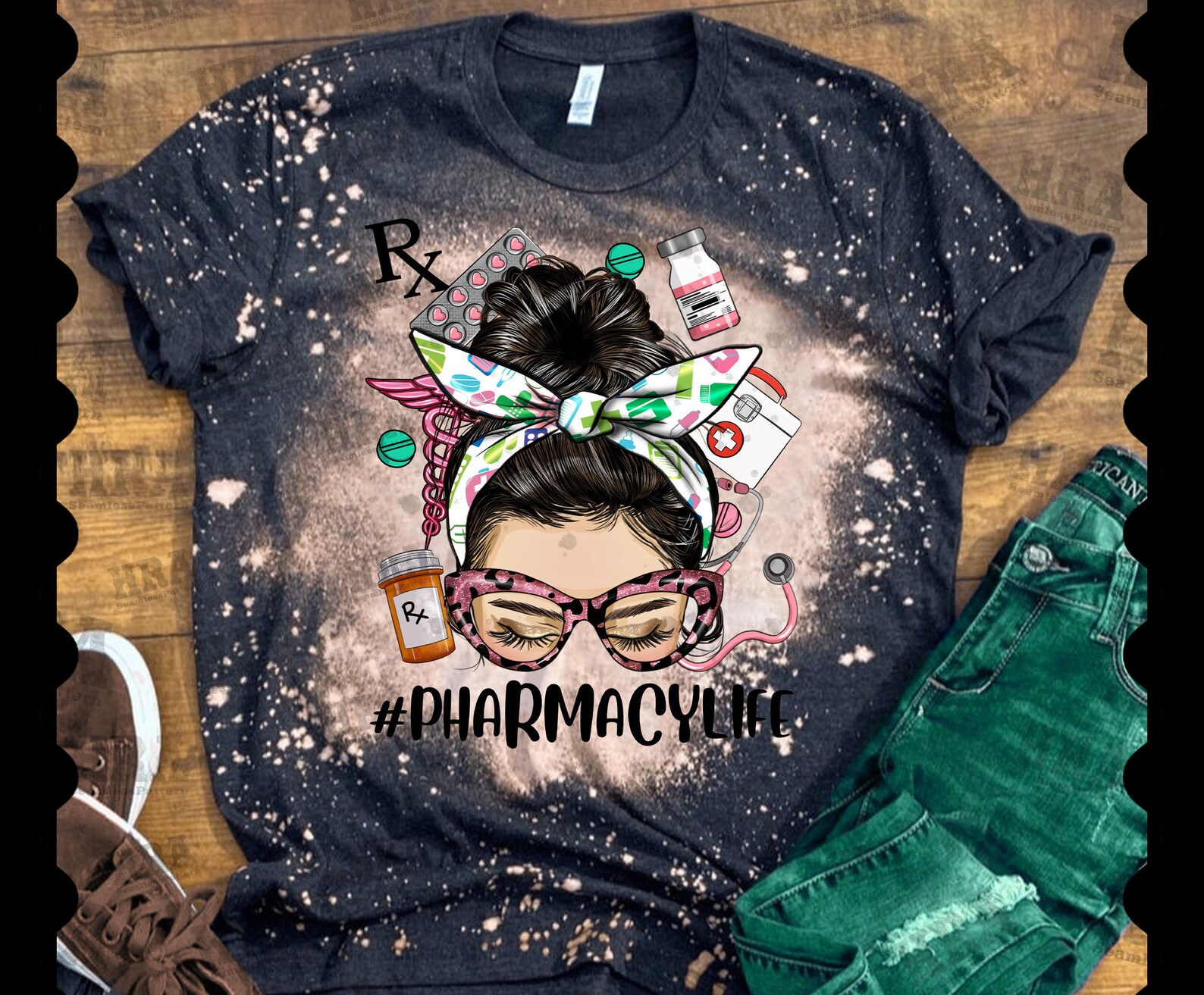 Messy Bun Pharmacy Life Png Sublimation Designpharmacy Messy - Etsy