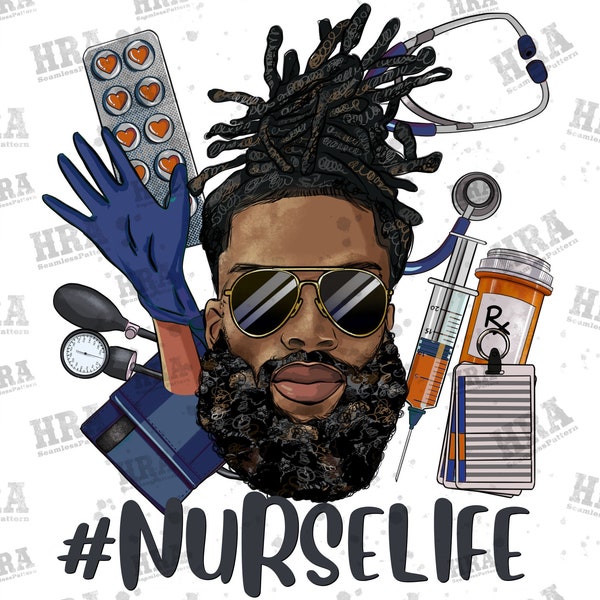 Black Nurse With Locs Png - Etsy