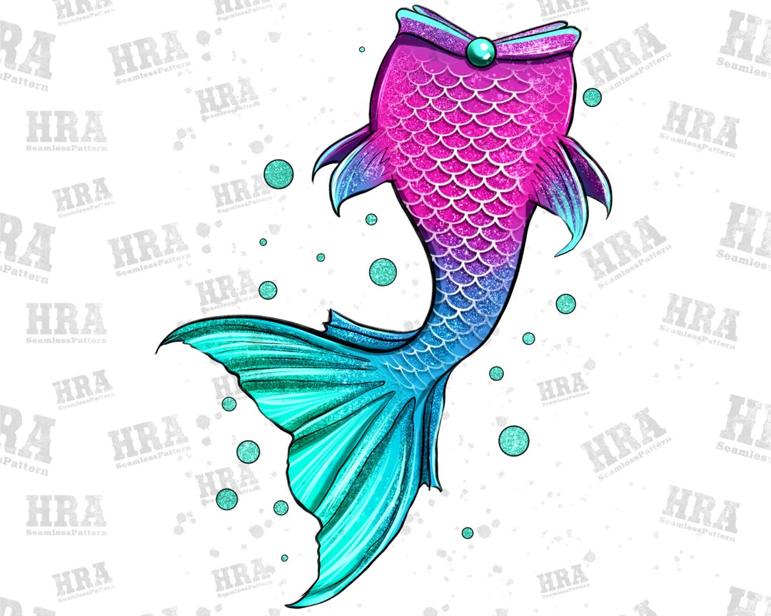 Glitter Mermaid Tail Png Sublimation Design, Glittter Mermaid Png ...