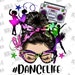 Messy Bun Dance Life Png Sublimation Design, Dancer Messy Bun Png ...