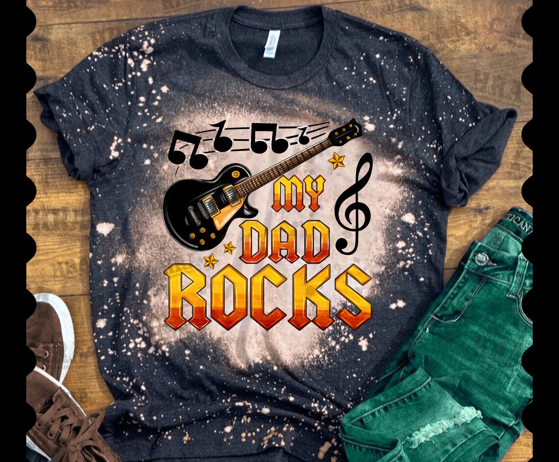 My Dad Rocks Png Sublimation Design Father's Day Png Dad - Etsy