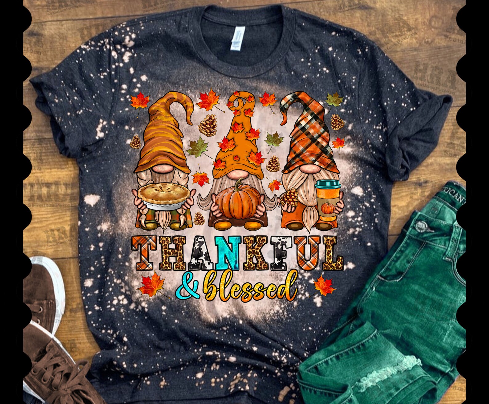Thankful and Blessed Fall Gnomes Png Sublimation Design, Fall Png ...