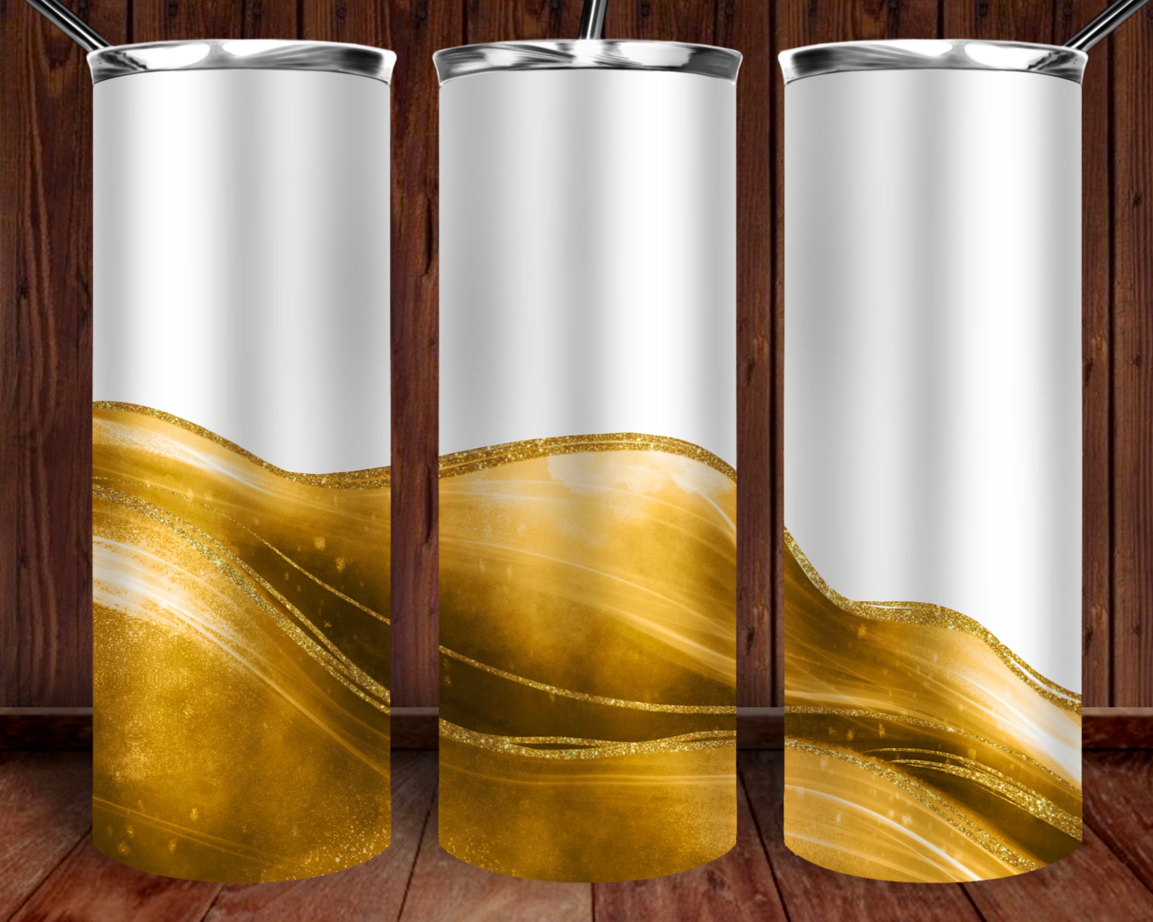 8 Gold Agate Border Tumbler Png Sublimation Design Bundle - Etsy