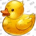 Rubber Duck Png Sublimation Design, Cute Rubber Duck Png, Hand Drawn ...