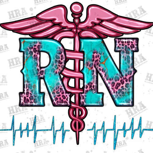 Registered Nurse Leopard RN Png RN Svg Sublimation Digital - Etsy