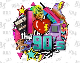 90's Babe Png Sublimation Design, Retro Png, Love 90's Png, 90's Party ...