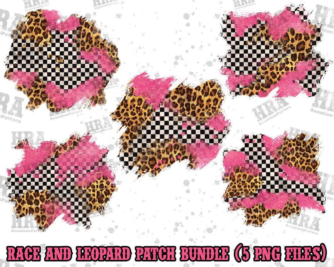 Race and Leopard Patch Png Sublimation Design Bundle, Leopard Race ...
