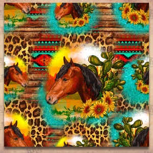 Rodeo Seamless Pattern Png Sublimation Design Bundle, Western Rodeo ...