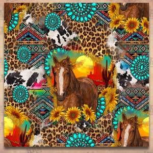 Rodeo Seamless Pattern Png Sublimation Design Bundle, Western Rodeo ...