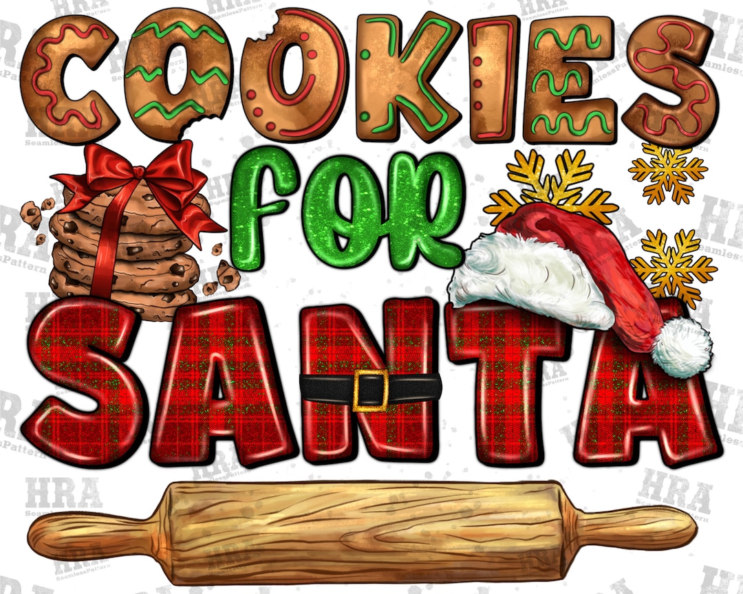 Cookies for Santa Png Sublimation Design, Christmas Png, Christmas ...