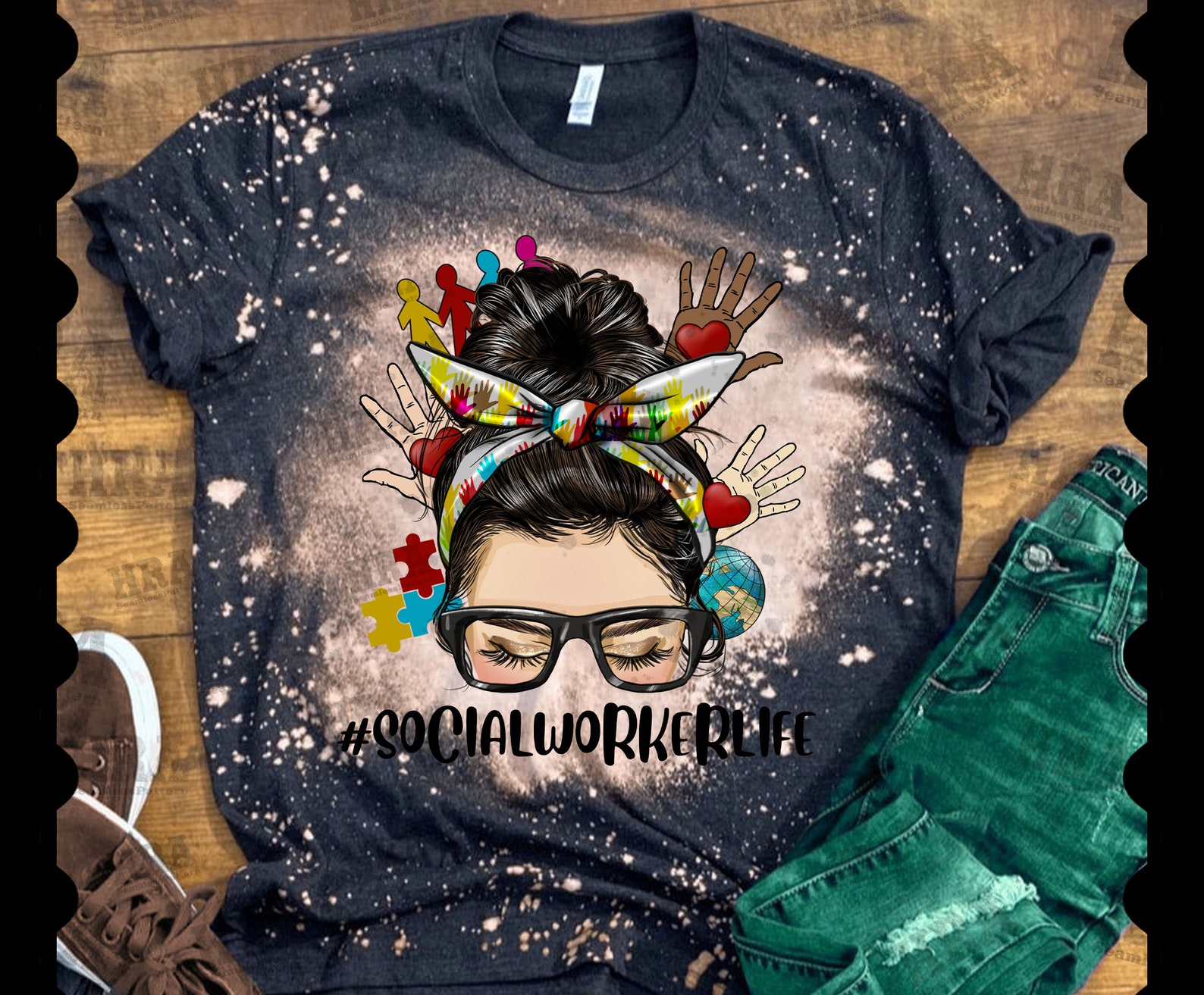 Messy Bun Social Worker Life Png Sublimation Design Social - Etsy