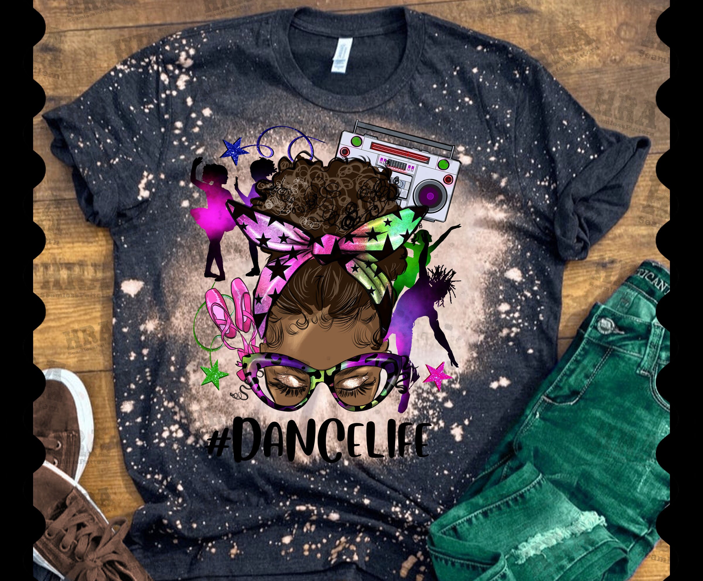 Afro Messy Bun Dance Life Png Diseño de sublimación Black - Etsy México